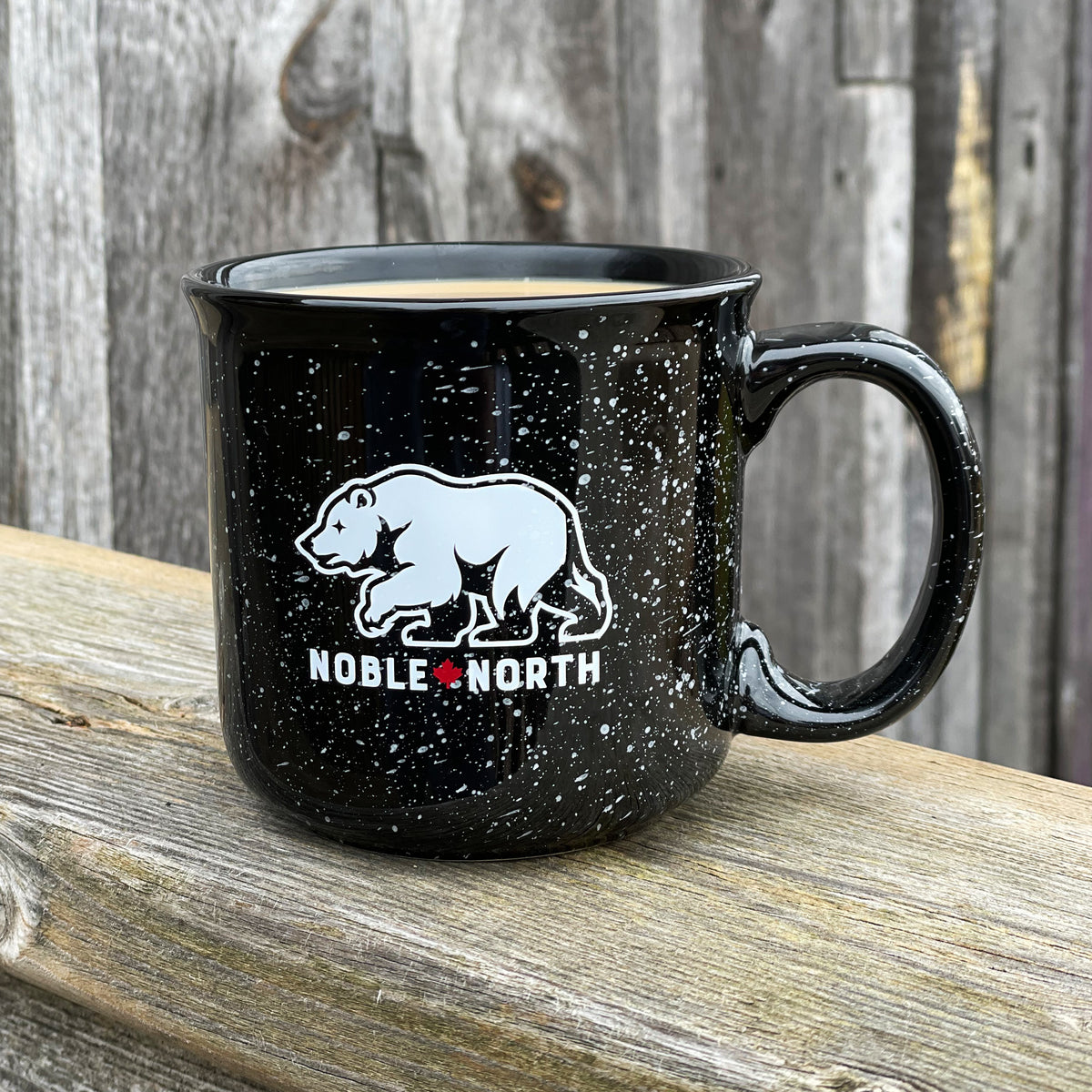 Bear Explorer - Black Speckled Mug – Noble North Co.