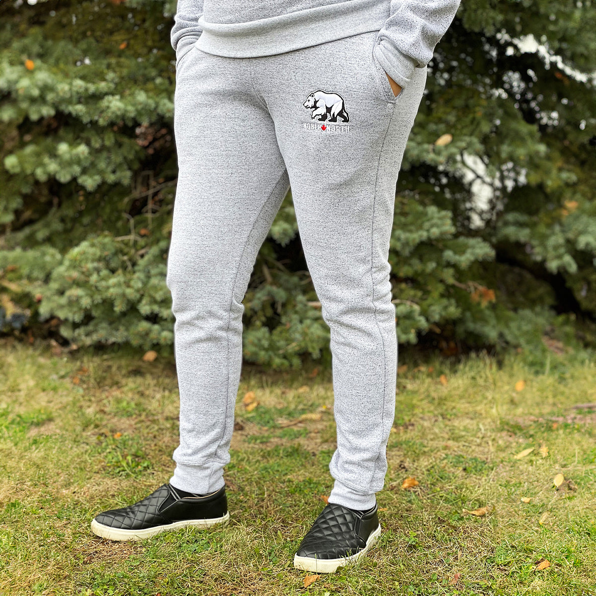 Bear Explorer - Salt & Pepper Sweatpants (Unisex) – Noble North Co.