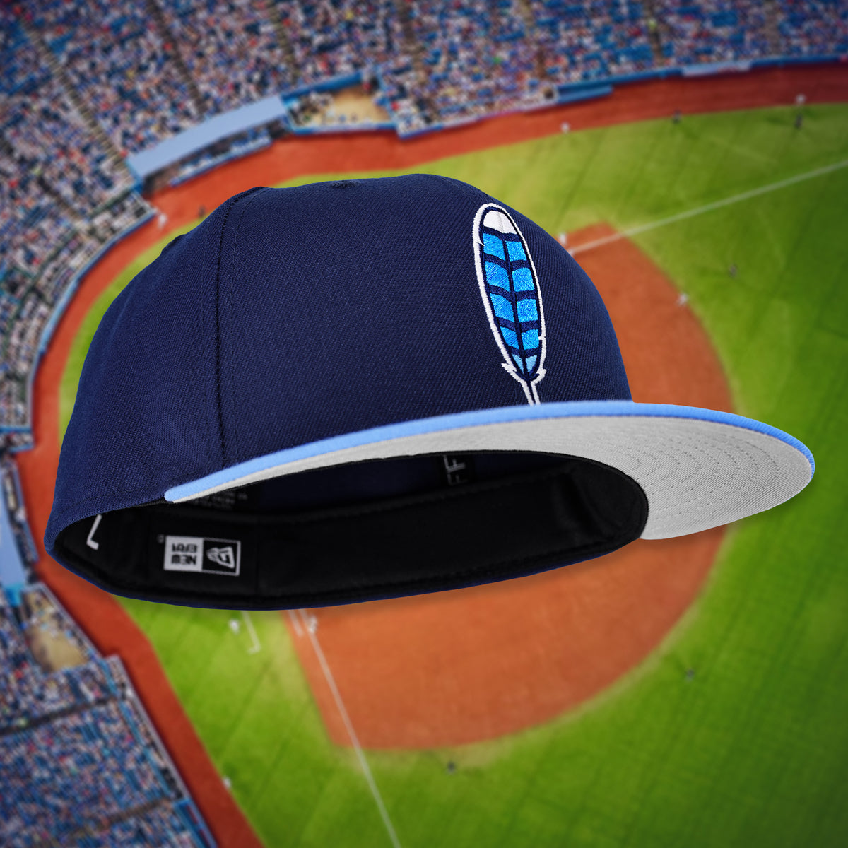 Blue Jay Feather - Light Navy & Sky Blue New Era 59Fifty – Noble North Co.