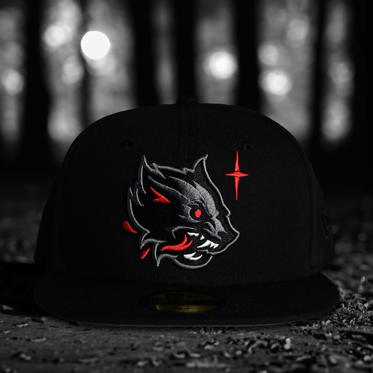 Wolf - Black New Era 59Fifty – Noble North Co.